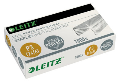 Leitz Power Performance 1000-Piece P3 Staples 24/6 | DIY at B&Q