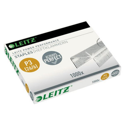 LEITZ POWER PERFORMANCE 1000-PIECE P3 STAPLES 26/6