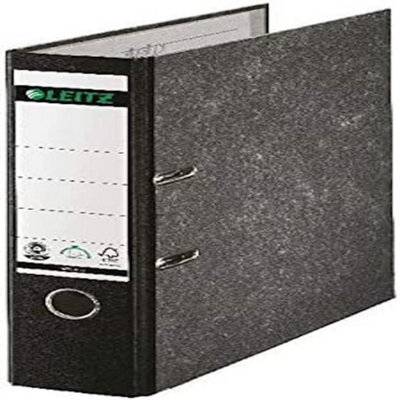 Leitz Standard Lever Arch File 80mm Spine Foolscap Black Ref 1082-95 ...