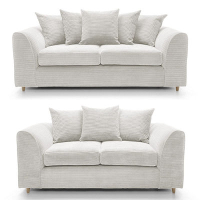 Lennox Cream Sofa Set 3 Seater + 2 Seater