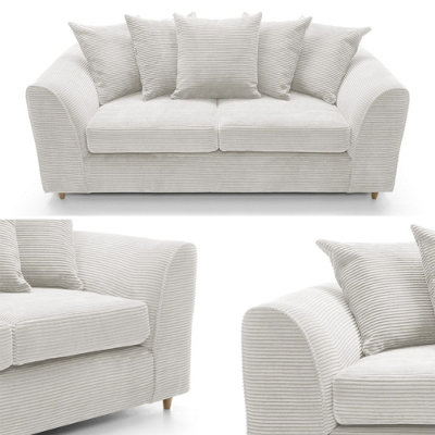 Buy Lennox Cream Sofa Set 3 Seater at B&Q
