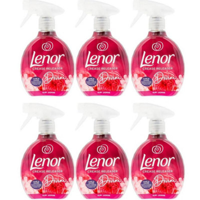 Lenor Crease Releaser Spray Divine Ruby Jasmine 500ml x 6
