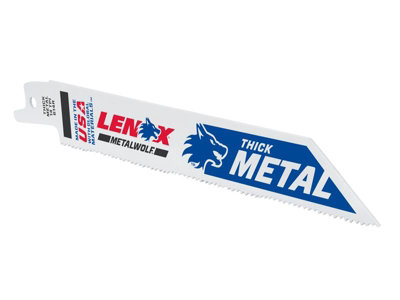 Lenox MetalWolf Wave Edge Reciprocating Saw Blade 152 x 19 x 0.9mm 14 ...