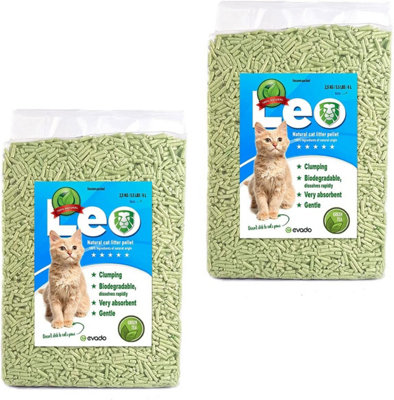Leo Eco Friendly Cat Litter - GREEN TEA Pack of 2