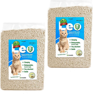 Leo Eco Friendly Cat Litter - NATURAL Pack of 2