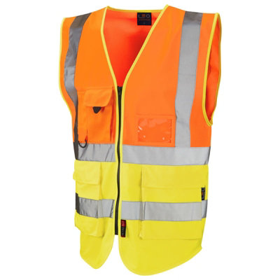 LEO LYNTON RECYCLED SUSTAINABLE SOURCE SUPERIOR HIGH VISIBILITY ORANGE ...