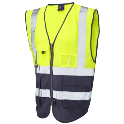 LEO LYNTON RECYCLED SUSTAINABLE SOURCE SUPERIOR HIGH VISIBILITY YELLOW ...