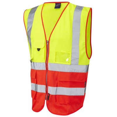 Leo LYNTON recycled sustainable source superior high visibility yellow ...