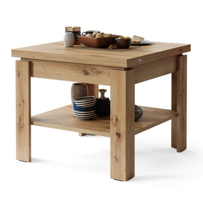 Leo Modern Extending Coffee Table - Artisan Oak