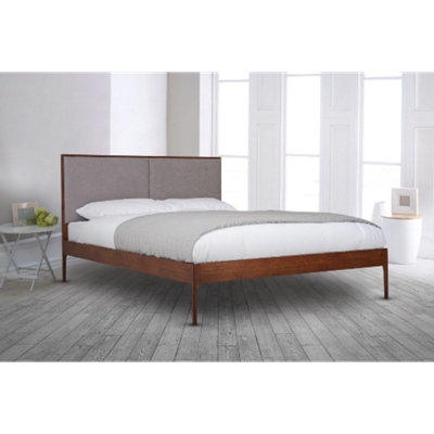 Leon Solid Wooden Bedframe 4FT Double 5FT King in Oak Finish ...