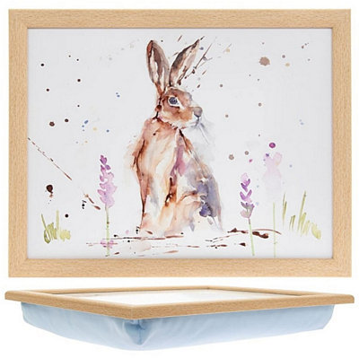 Leonardo Country Life Hares hard top padded Lap Tray Laptray Wildlife ...