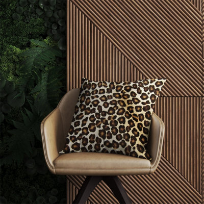 Leopard Hide Print Outdoor Cushion 60cm x 60cm | DIY at B&Q