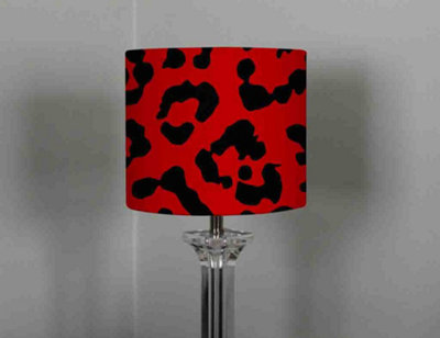 Leopard Print in Red (Ceiling & Lamp Shade) / 25cm x 22cm / Lamp Shade ...