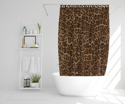 Leopard Print (Shower Curtain) / Default Title | DIY at B&Q