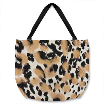 Leopard Spots Print Tote bat Designer Style