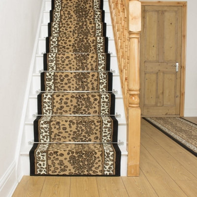 Leopard Stair Runner - Soft & Durable Carpet Runner for Stairs ...