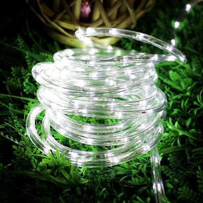 Lepro 10m 240 LED Outdoor Rope Lights, Cool White, Outdoor String ...