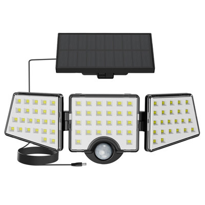 Lepro Solar Security Lights Outdoor Motion Sensor, 1200LM Flood Lights ...