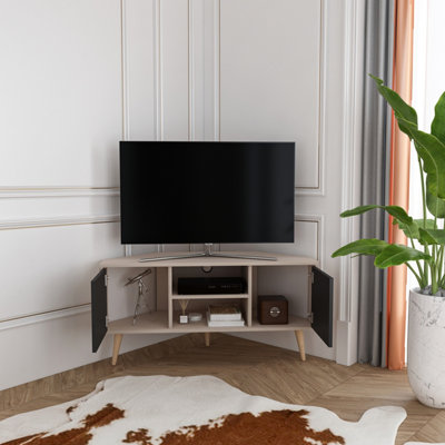Corner tv stand on wheels store