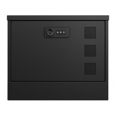 Letter Box Wall Mounted Large Steel Lockable via 3- digit Codes Mail ...