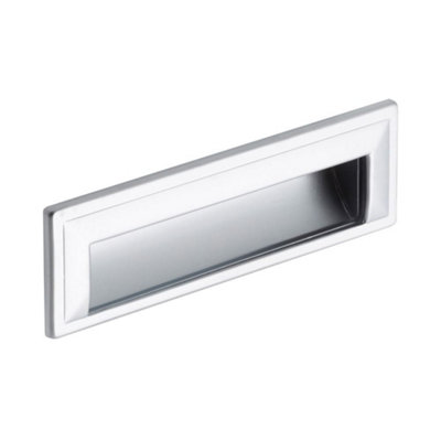 Letterbox Flat Kitchen Cabinets Pull Handle, 128mm Centres, Satin ...