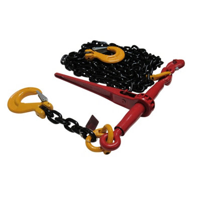 Lever Ratchet Loadbinder Kit 10MM 5M Chain (Tie Down Lashing Grab Sling ...