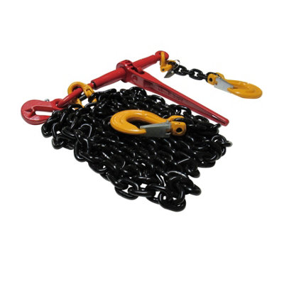 Lever Ratchet Loadbinder Kit 10MM 5M Chain (Tie Down Lashing Grab Sling ...
