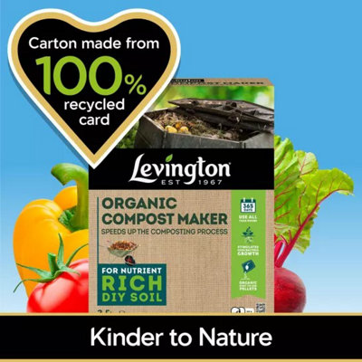 LEVINGTON COMPOST MAKER 3.5KG SPEEDS UP DECOMPOSITION OF GARDEN WASTE ...