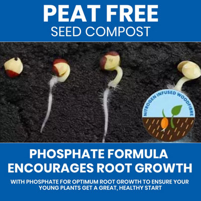 Levington Peat Free Seed Compost with Added John Innes 10L Ideal for ...