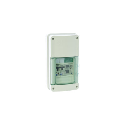 Lewden E-GARAGE-63A 63A 30MA RCD Metal Garage Consumer Unit IP55