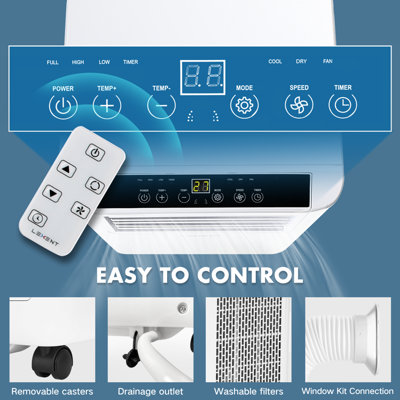 LEXENT Portable Air Conditioner 7000 BTU, Air Cooler Cooling ...