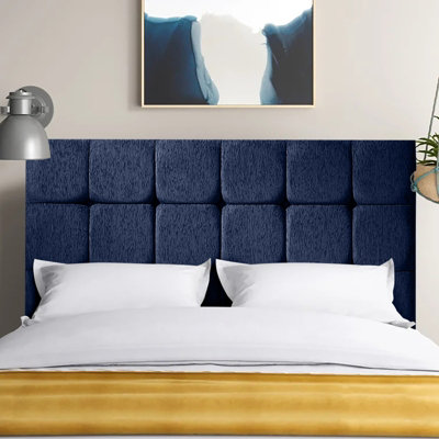 Lexie 54 inch Floorstanding Headboard Plush Velvet - Blue