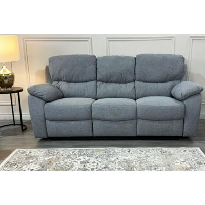 Lexus Electric Reclining Sofa Suite For Living Room (Grey, 3 Seater)