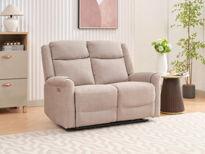 Lexus Electric Reclining Sofa Suite For Living Room (Taupe, 2 Seater)