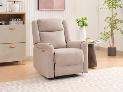 Lexus Electric Reclining Sofa Suite For Living Room (Taupe, Armchair)