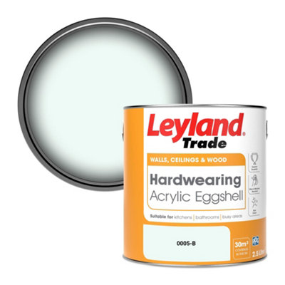 Leyland Trade Hardwearing Acrylic Eggshell Emulsion Paint (0005-B) 2.5L