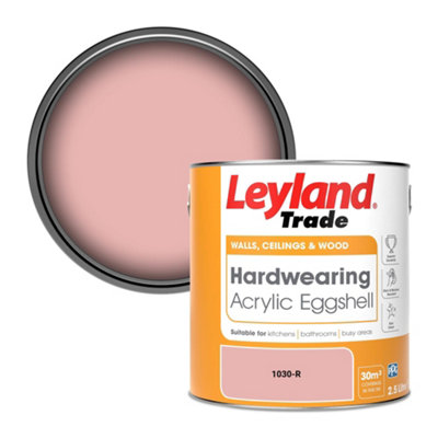 Leyland Trade Hardwearing Acrylic Eggshell Emulsion Paint (1030-R) 2.5L