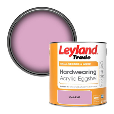 Leyland Trade Hardwearing Acrylic Eggshell Emulsion Paint (1040-R30B) 2.5L