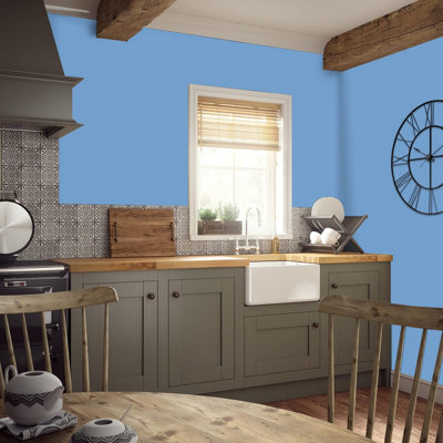 Leyland Trade Hardwearing Acrylic Eggshell Emulsion Paint Boudoir Blue ...