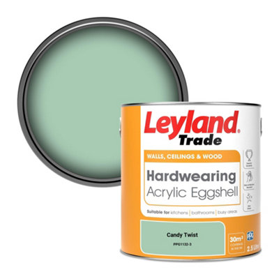 Leyland Trade Hardwearing Acrylic Eggshell Emulsion Paint Candy Twist ...