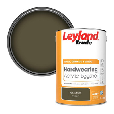 Leyland Trade Hardwearing Acrylic Eggshell Emulsion Paint Fallow Field ...