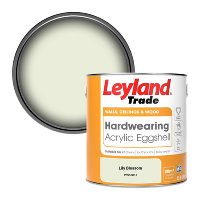 Leyland Trade Hardwearing Acrylic Eggshell Emulsion Paint Lily Blossom ...