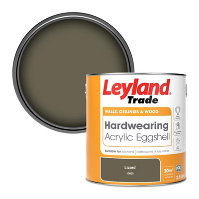 Leyland Trade Hardwearing Acrylic Eggshell Emulsion Paint Lizard (10B25 ...