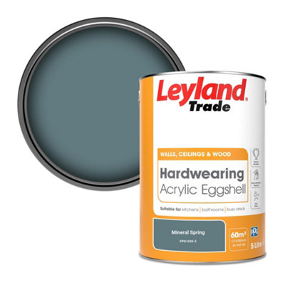 Leyland Trade Hardwearing Acrylic Eggshell Emulsion Paint Mineral ...