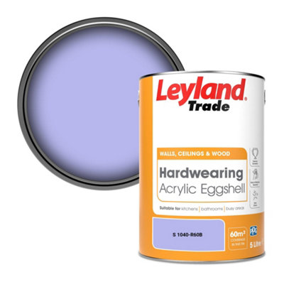 Leyland Trade Hardwearing Acrylic Eggshell Emulsion Paint (S 1040-R60B) 5L