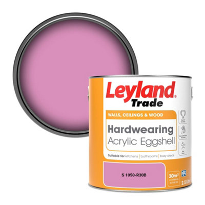 Leyland Trade Hardwearing Acrylic Eggshell Emulsion Paint (S 1050-R30B ...