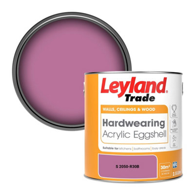 Leyland Trade Hardwearing Acrylic Eggshell Emulsion Paint (S 2050-R30B ...