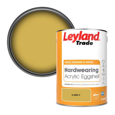 Leyland Trade Hardwearing Acrylic Eggshell Emulsion Paint (S 2050-Y) 5L