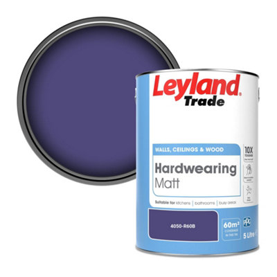 Leyland Trade Hardwearing Matt Emulsion Paint (4050-R60B) 5L