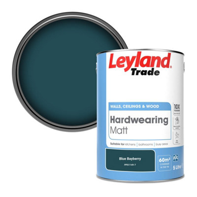 Leyland Trade Hardwearing Matt Emulsion Paint Blue Bayberry (PPG1149-7) 5L